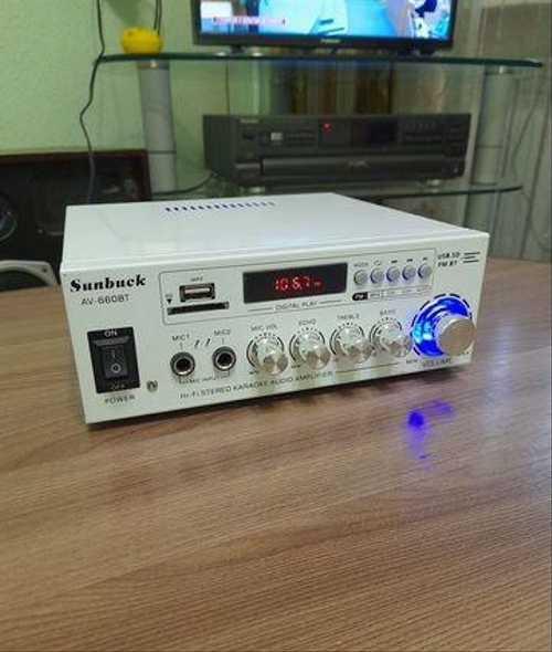 Интегральный Bluetooth усилитель Sunbuck AV-660BT