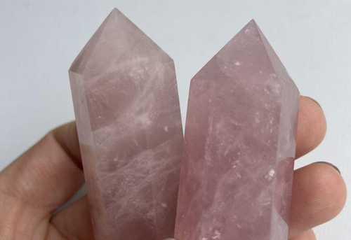 Кристалл натуральный розовый кварц