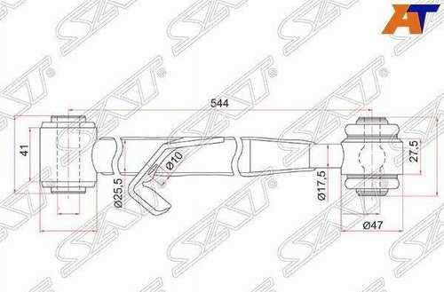 Рычаг подвески chery tiggo, chery tiggo (T11) 05-1