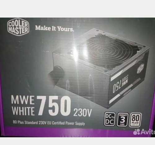 Блок питания CoolerMaster 750w