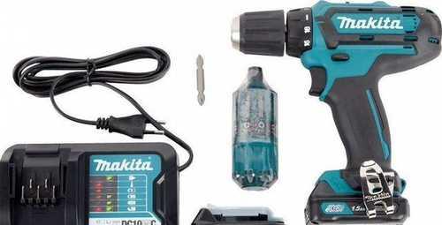 Аккумуляторная дрель-шуруповерт Makita df333dwye4