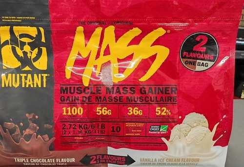 Гейнер Mutant Mass 2 вкуса 2720г