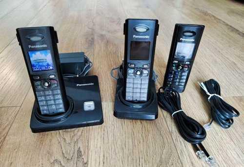 Телефон с 3 трубками и 2 базами dect