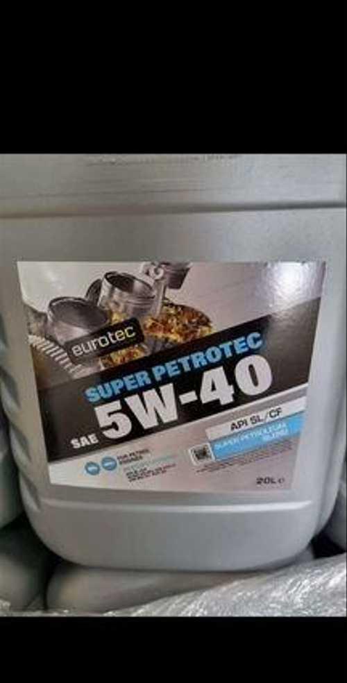 Масло Eurotec super petrotec 5W40 кан 20л