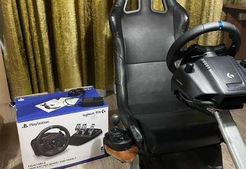 Кокпит Playseat с игровым рулём Logitech