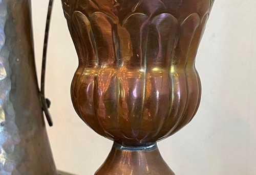 Антикварная ваза кубок медь 12.5 см. Германия