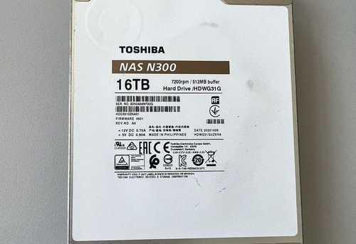 Жесткий диск hdd 16TB Toshiba NAS N300
