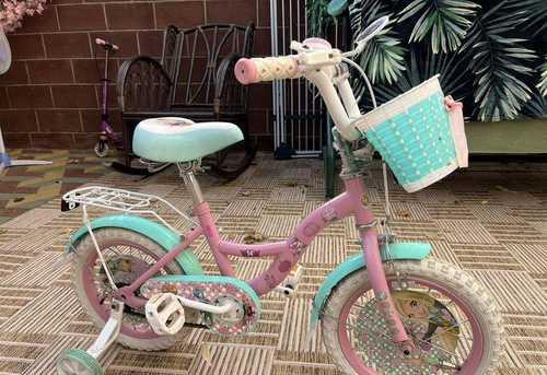 Детский велосипед для девочки 3+