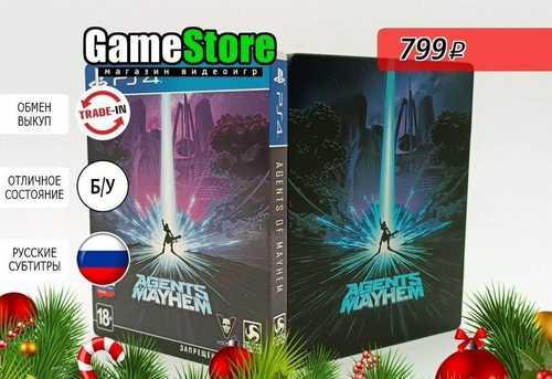 Agents of Mayhem Steelbook Edition (PS4 виде б/у
