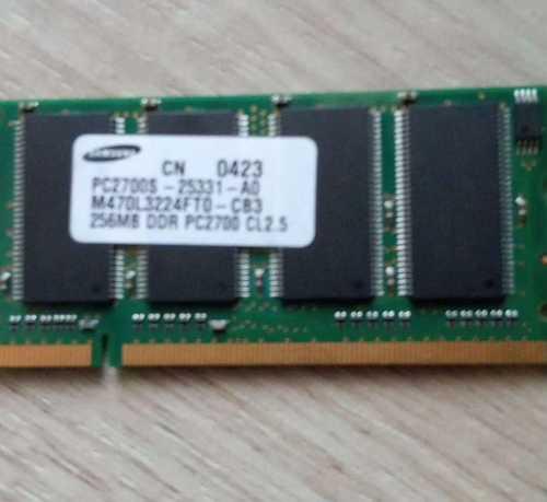 Оперативная память ddr2 для ноутбука 256mb samsung