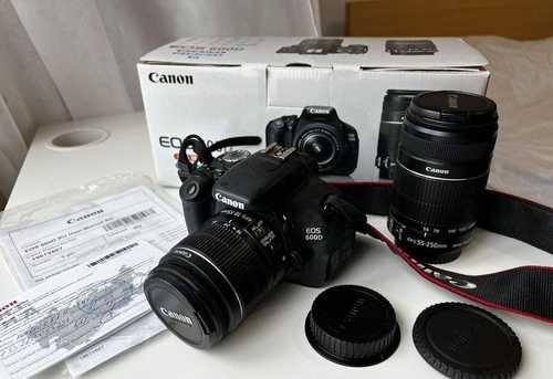Фотоаппарат Canon eos 600d + 2 объектива