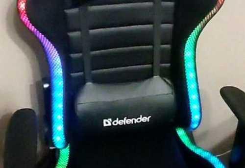 Игровое кресло defender с RGB подсветкой