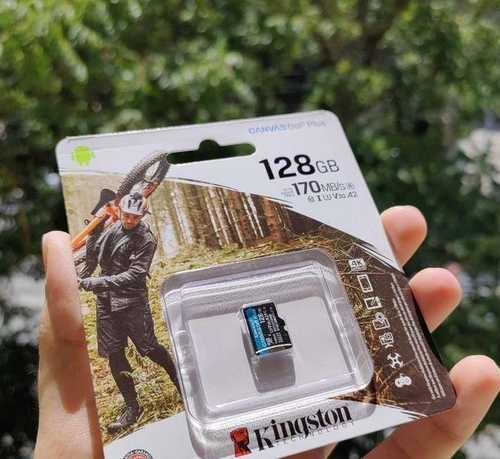 Карта памяти MicroSD Kingston Canvas V30 128Gb