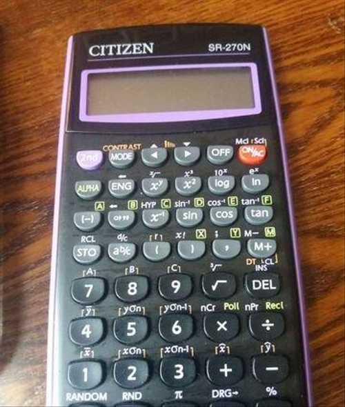 Калькулятор citizen SR-270N
