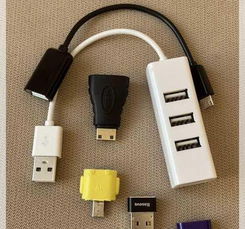 USB адаптер, переходники