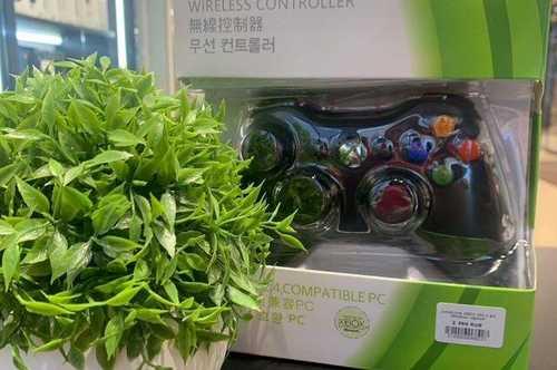 Джойстик xbox 360 беспроводной черный 2.4