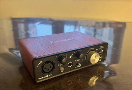 Аудиокарта Focusrite Scarlett Solo 2nd Gen