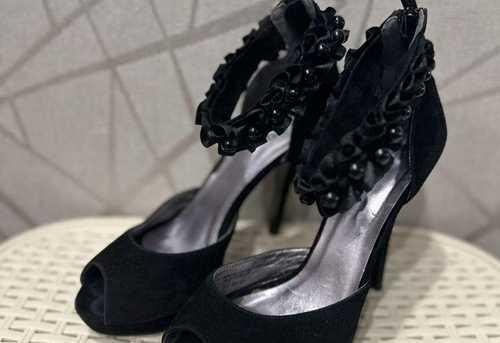 Туфли черные женские праздничные
