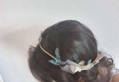 Венок на голову с бабочками