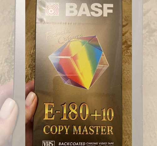 Видеокассета BASF E-180 10 copy master. Новая