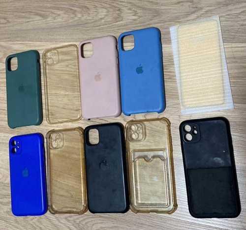 Чехол на iPhone 11 немного б/у отдам все вместе