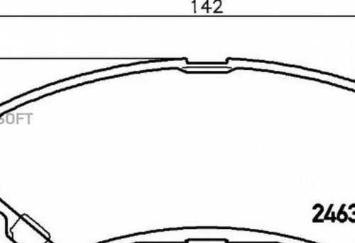 Mintex MDB2938 Заменено на xmi-MDB3172 Колодки тор