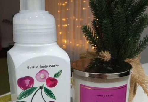 Bath Body works свеча и мыло