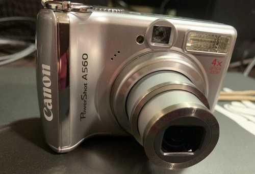 Canon A560 фотоаппарат с футляром