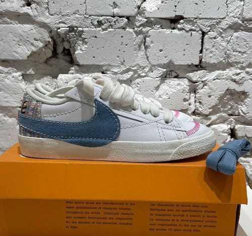 Nike blazer low jumbo "denim swoosh" оригинал