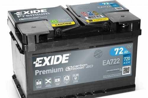 Аккумулятор Exide Premium 72R EA722 обр. пол. 72 А
