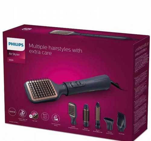 Фен-щетка Philips BHA530/00, 1000Вт, черный