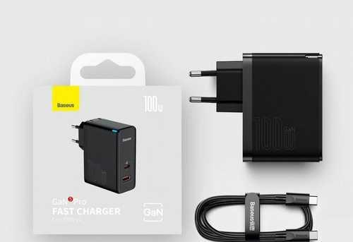 Сзу 100W Baseus Charger C+U + Кабель Type-C 1m