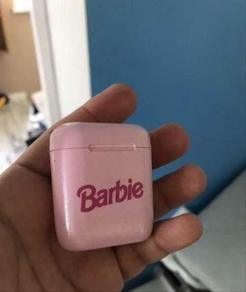 Беспроводные наушники розовые barbie