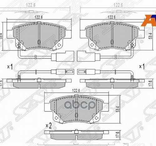 Колодки тормозные зад ford transit 06- ST-1819638