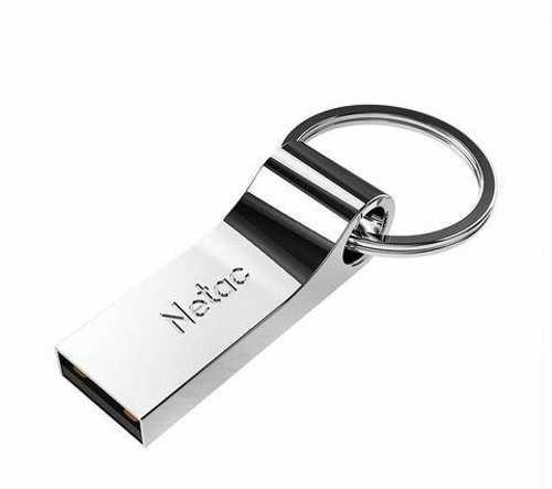 Флэшка-Брелок Металл Netac 64Гб (USB 2.0) Кольцо