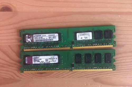 Оперативная память Kingston DDR2 dimm 2 Гб