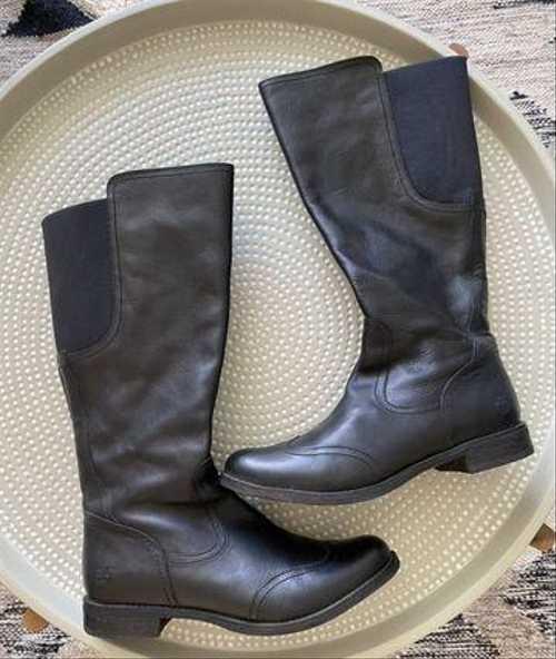 Демисезонные женские кожаные сапоги Timberland