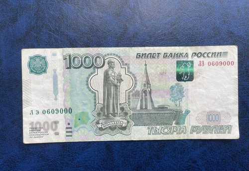 1000 рублей с красивым номером