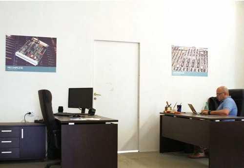 Комплект офисной мебели (стол, тумба, кресло)