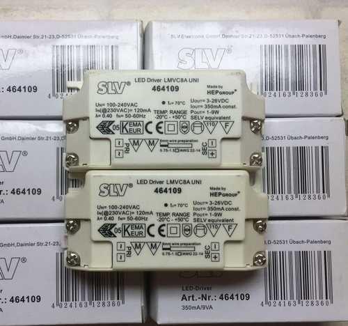 Блок питания LED Driver SLV 464109 3-26v 350mA