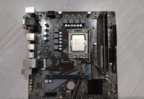 Комплект H610M S2H+Intel i3-12100F BOX+16Гб