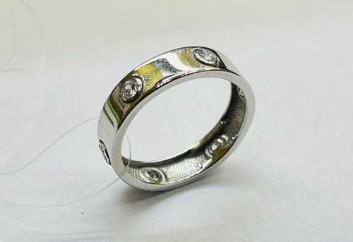 Новое золотое кольцо 585* (белое золото) (юж41)