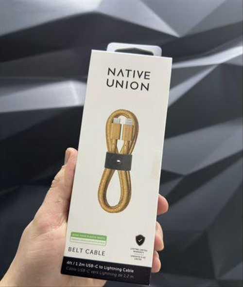 Кабель usb type c lightning Native union 1,2m