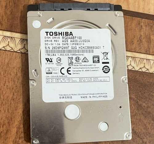 Жесткий диск toshiba 1tb