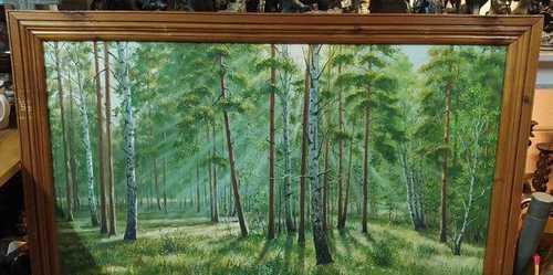 Картина маслом. В. Кузнецов холст. 1995г