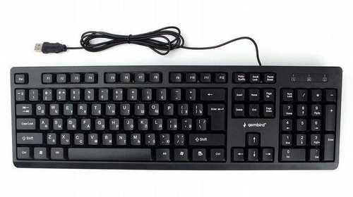 Клавиатура Gembird KB-8355U-BL, USB, черный, лазер