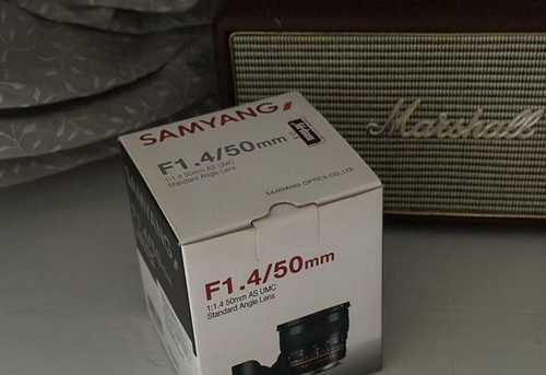 Объектив samyang f1.4/50mm
