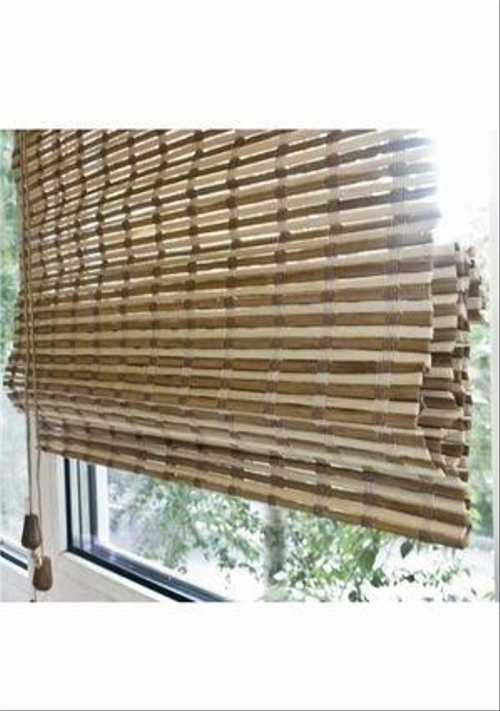 Римская штора из бамбука 160 см