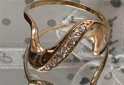 Золотое кольцо 585 пробы (О14)