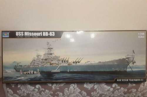 Сборная модель корабля, линкор "Миссури"